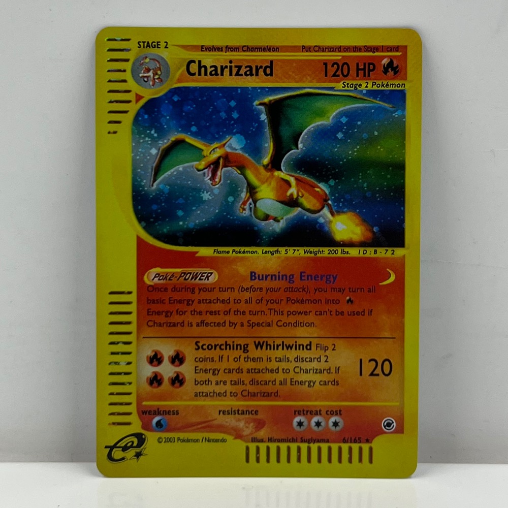Pre-owned CHARIZARD 6/165 EXPEDITION HOLO POKEMON CARD - Own4Less